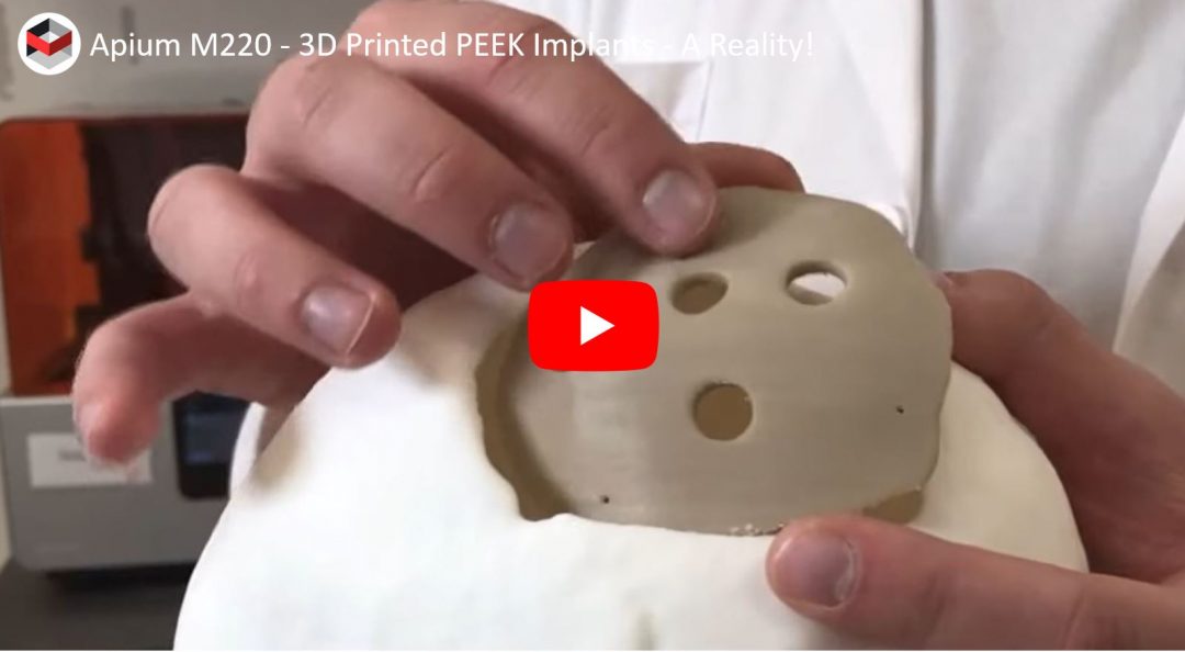 Apium 3D printer for high performance thermoplastics like PEEK, PEI, PP